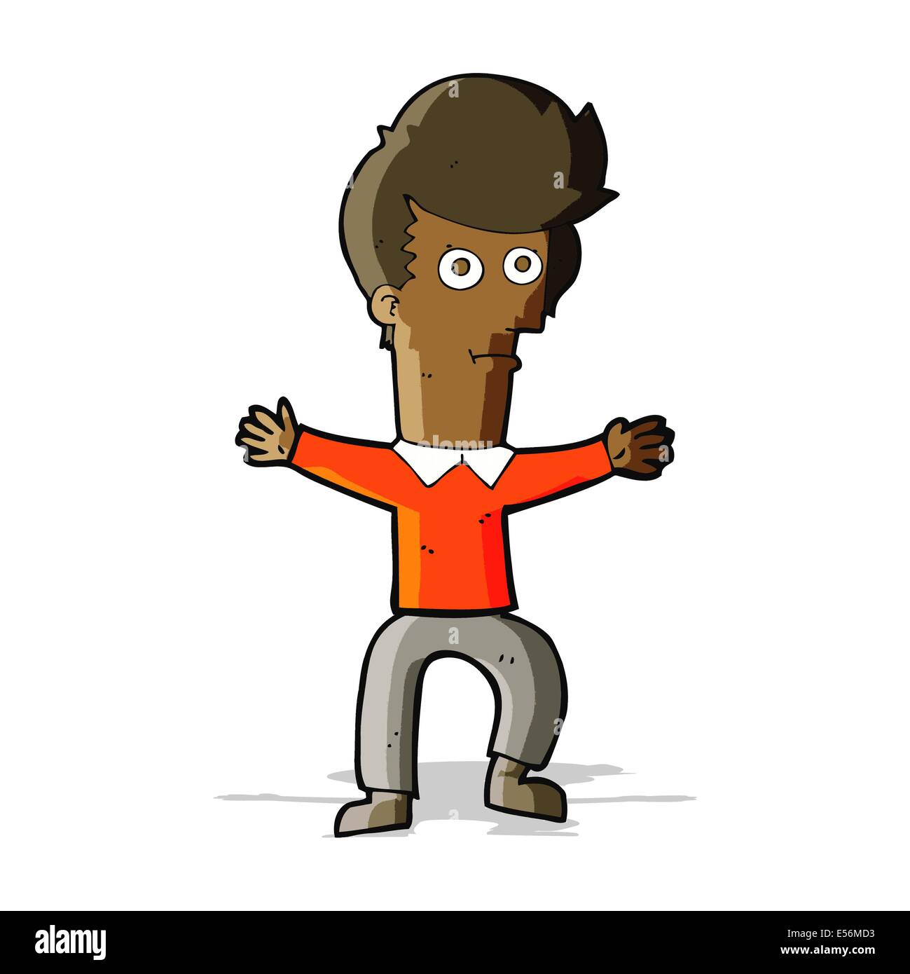 Cartoon startled man Cut Out Stock Images & Pictures - Alamy