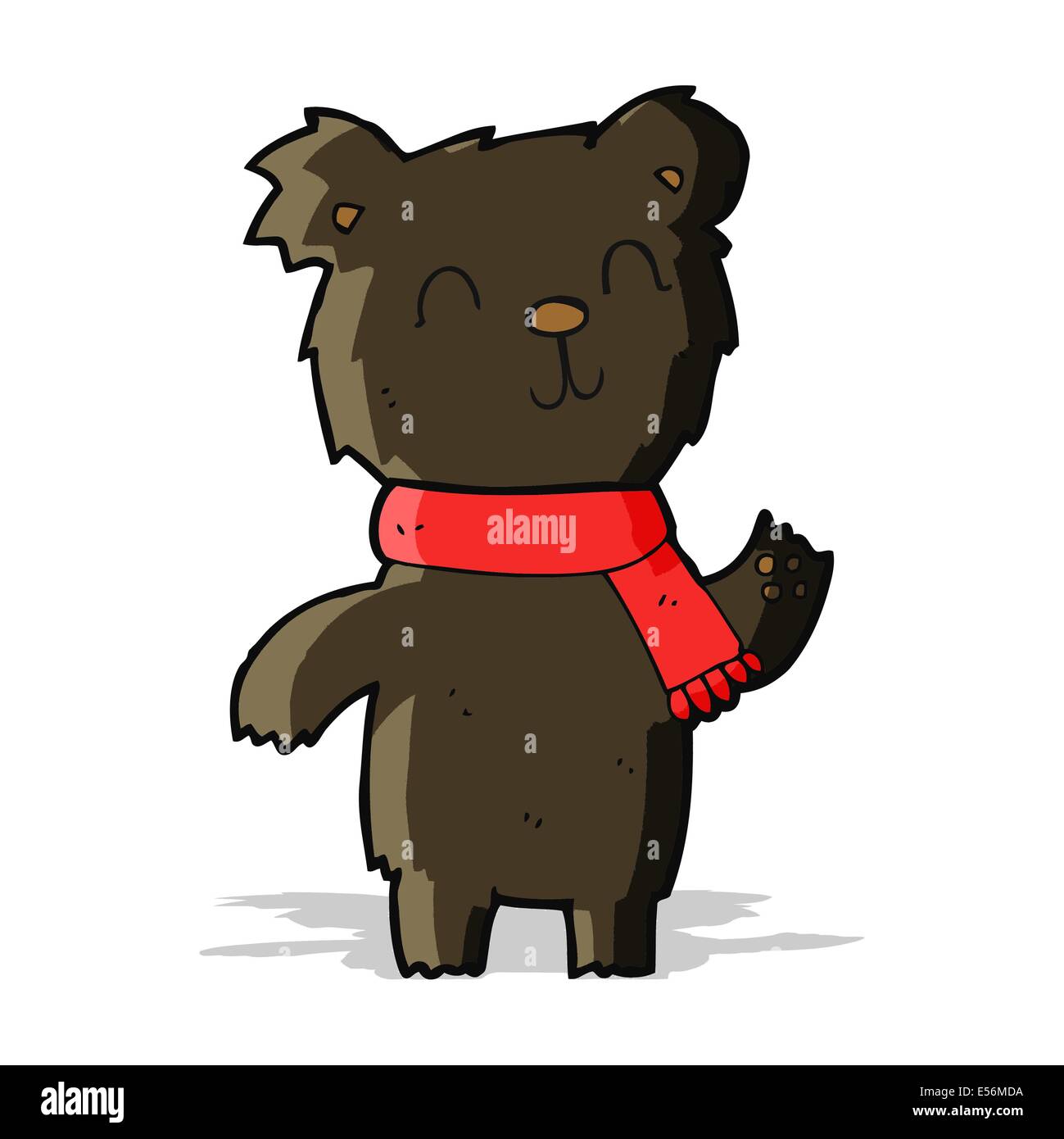 cartoon cute black bear cub Stock Vector Image & Art - Alamy