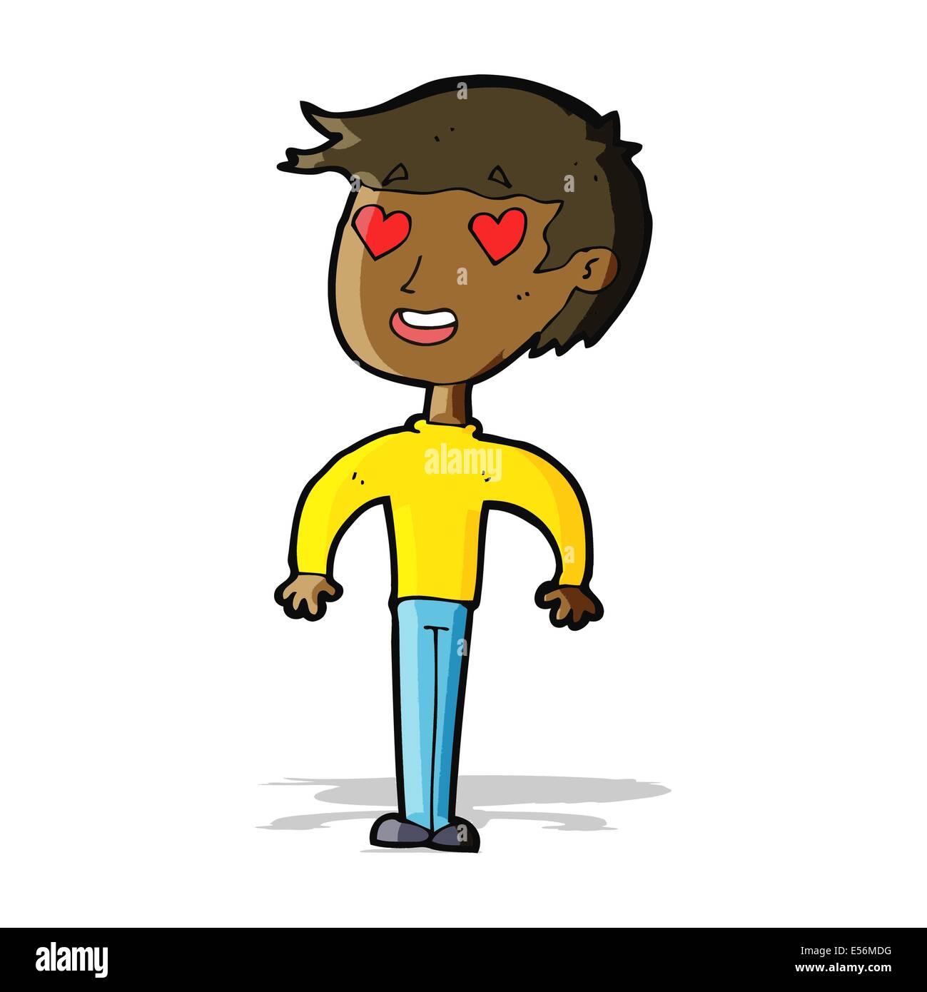 cartoon man in love Stock Vector Image & Art - Alamy