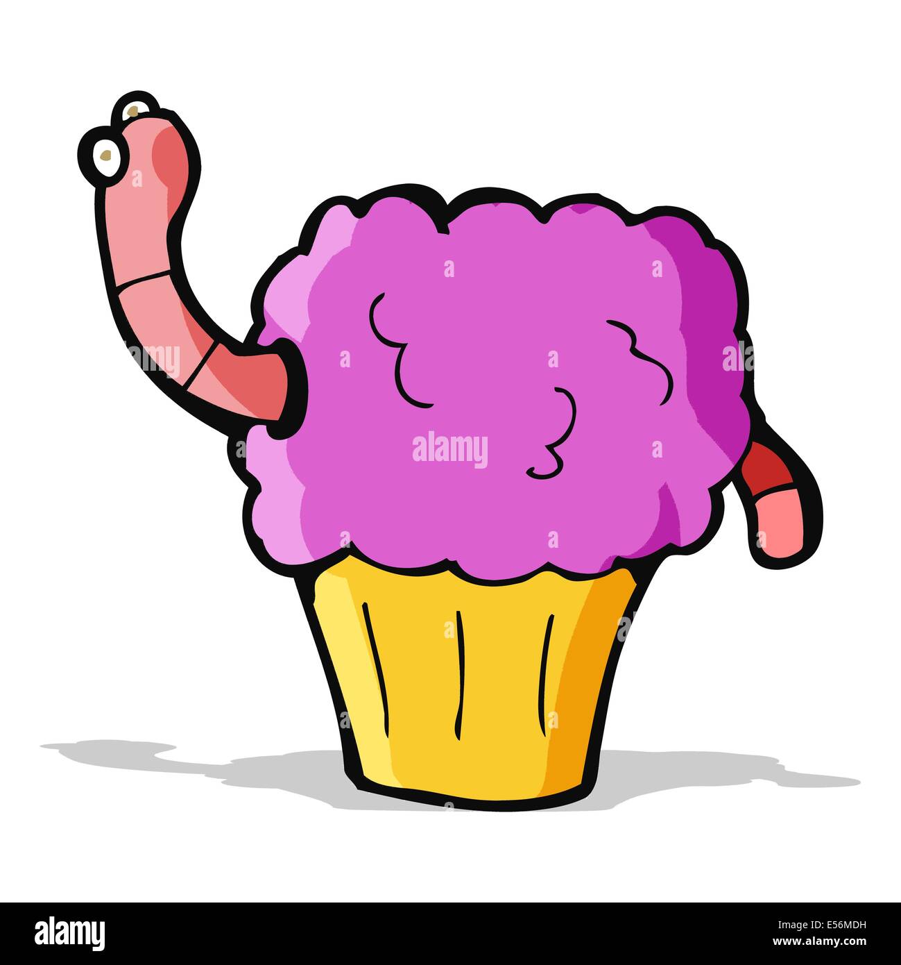 Cute cartoon worm in Cut Out Stock Images & Pictures - Alamy