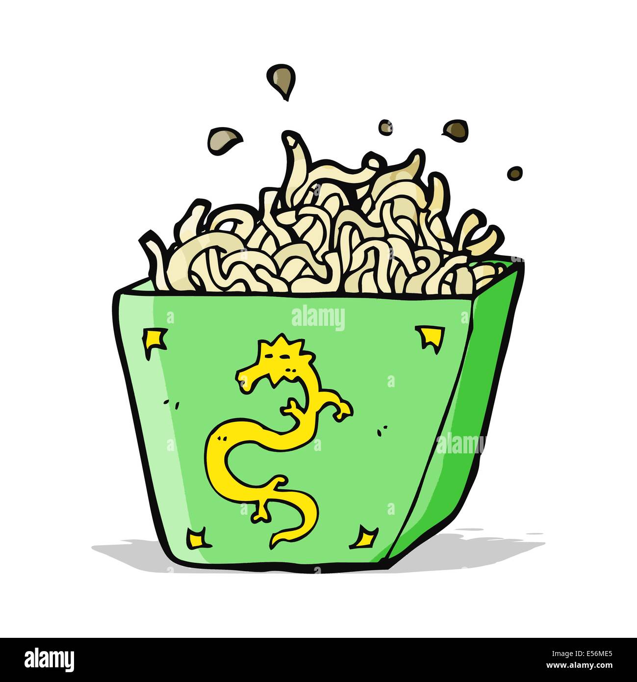 Cartoon noodle box Cut Out Stock Images & Pictures - Alamy