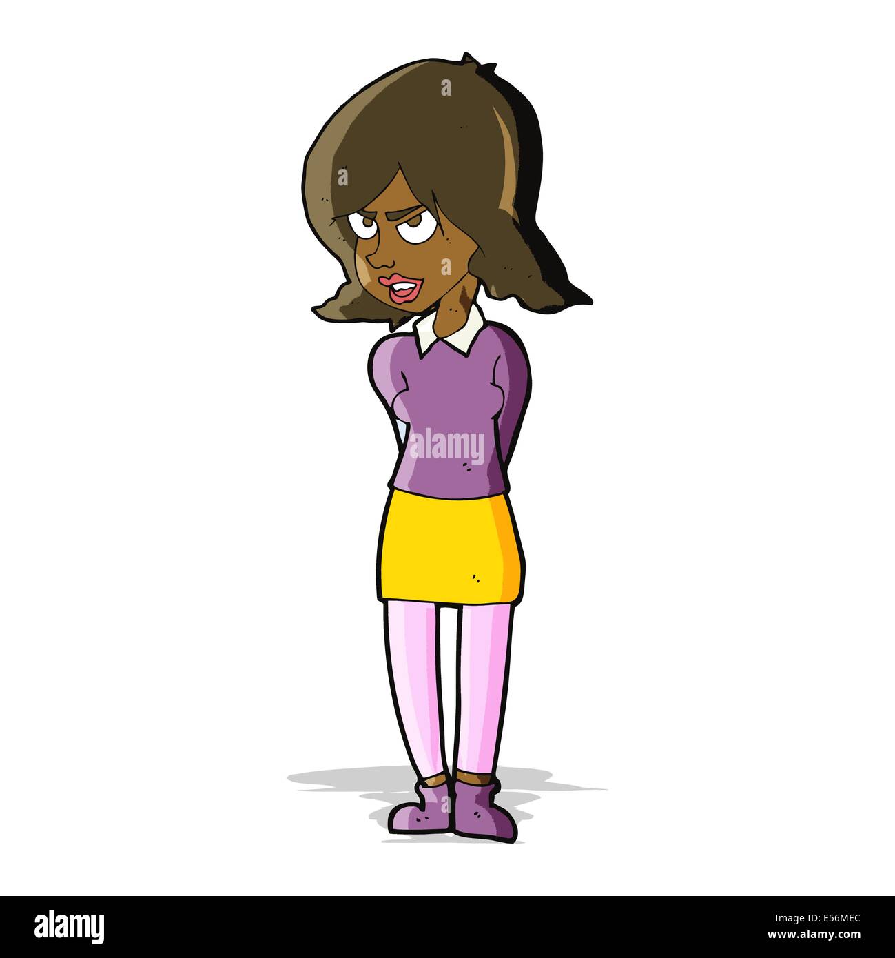 cartoon annoyed woman Stock Vector Image & Art - Alamy