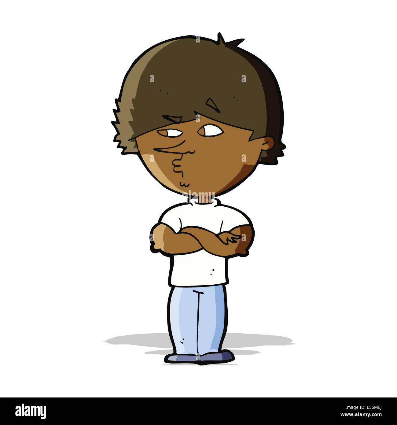 cartoon suspicious man Stock Vector Image & Art - Alamy