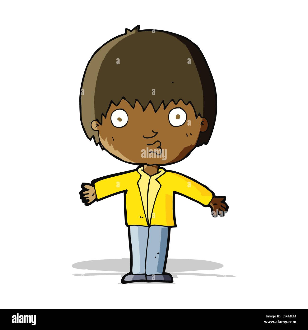 cartoon amazed boy Stock Vector Image & Art - Alamy