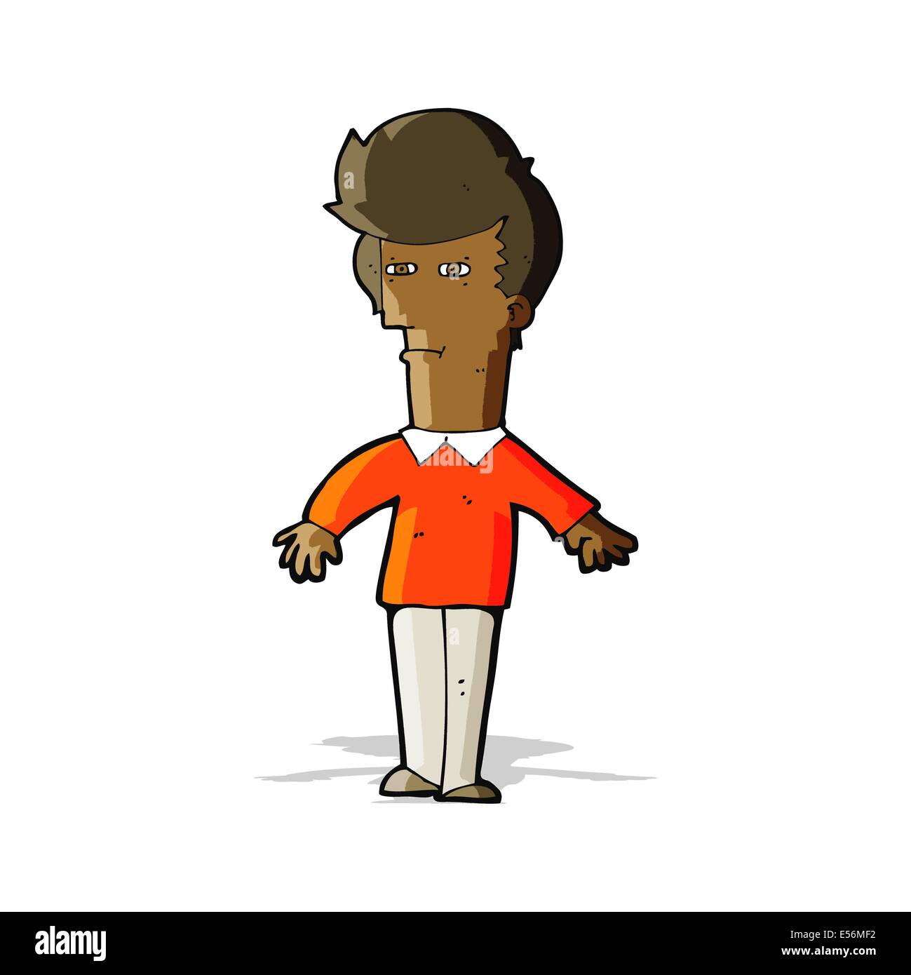 cartoon suspicious man Stock Vector Image & Art - Alamy