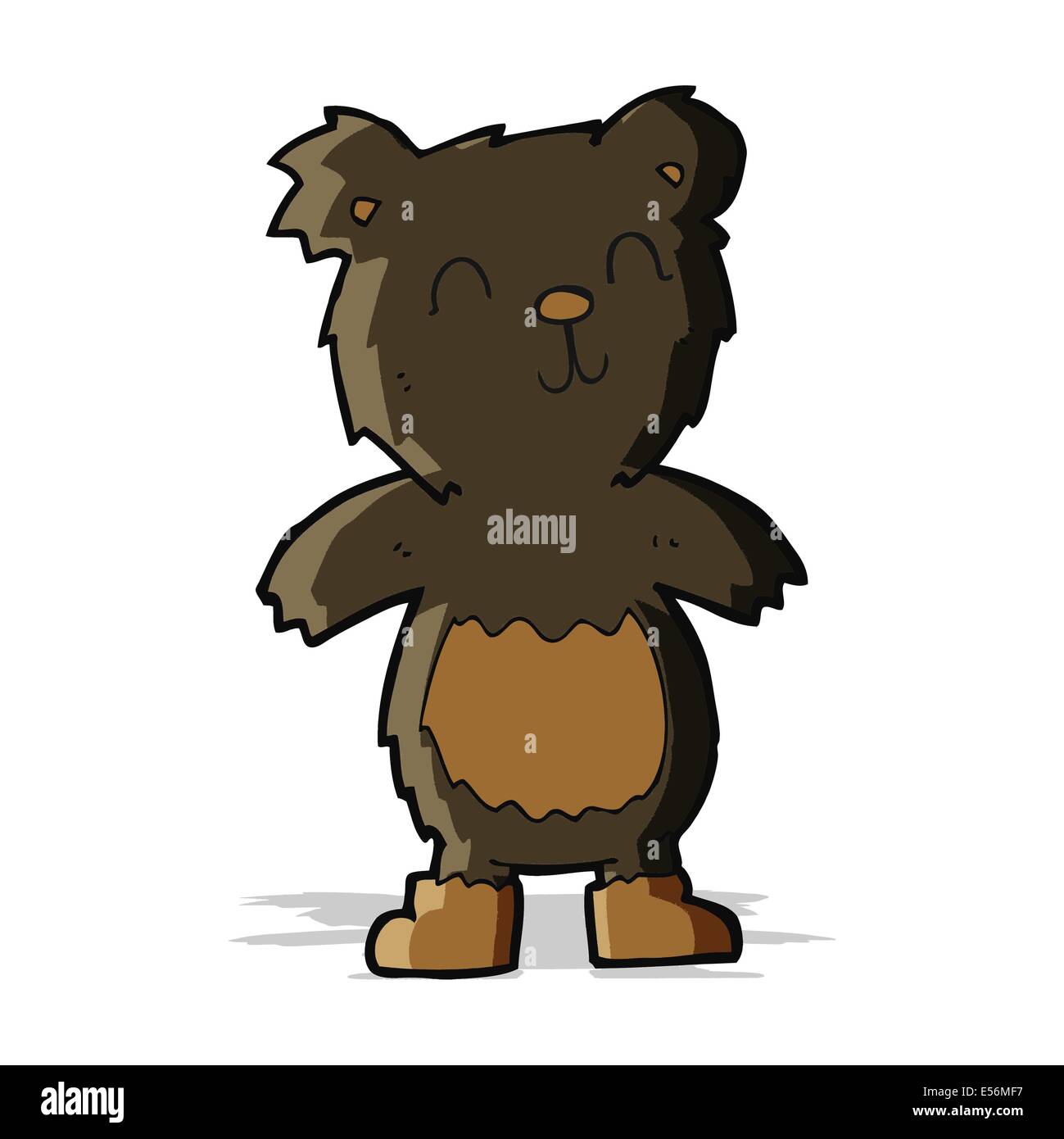 cartoon teddy black bear Stock Vector Image & Art - Alamy