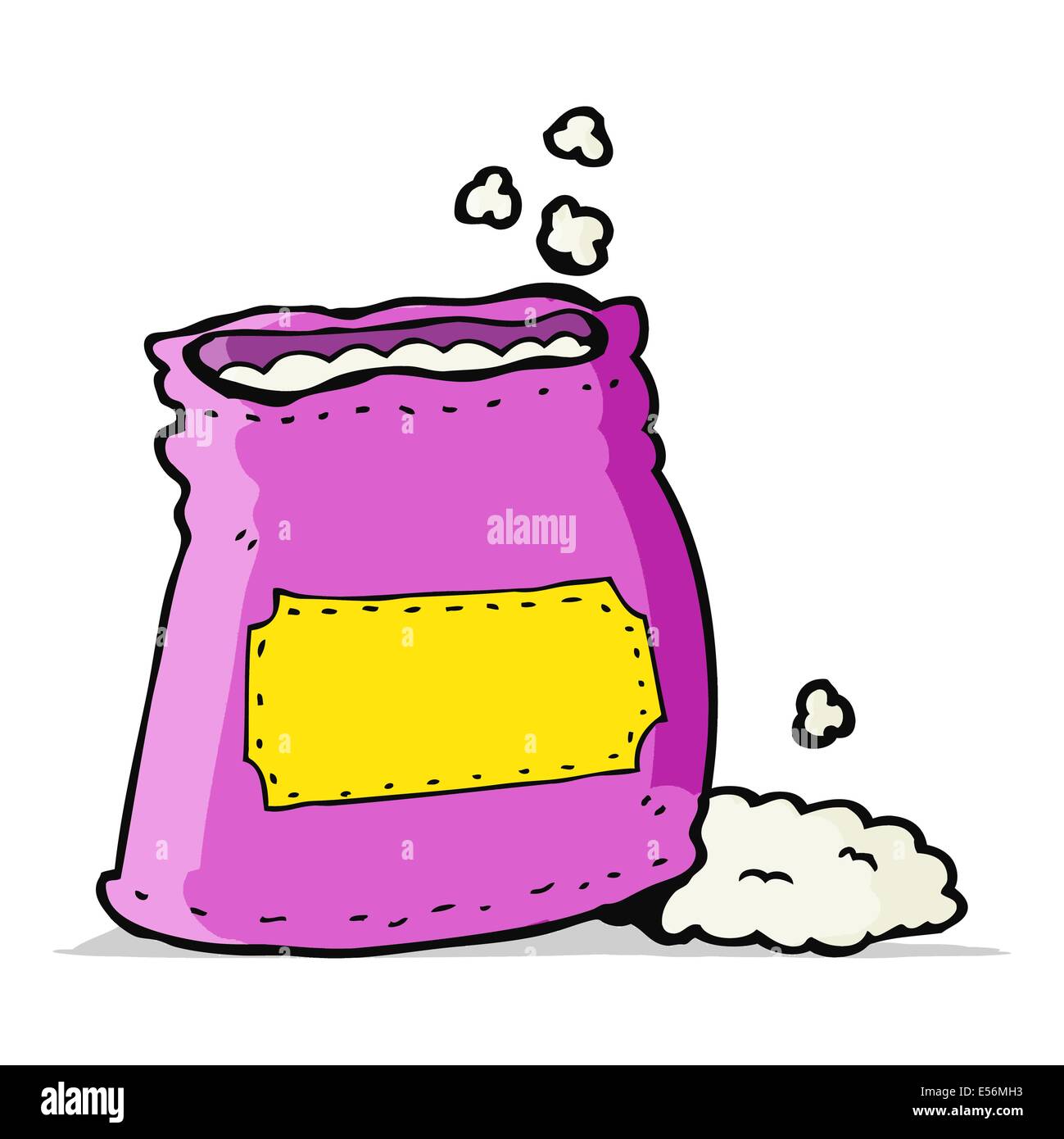 cartoon bag of flour Stock Vector Image & Art - Alamy