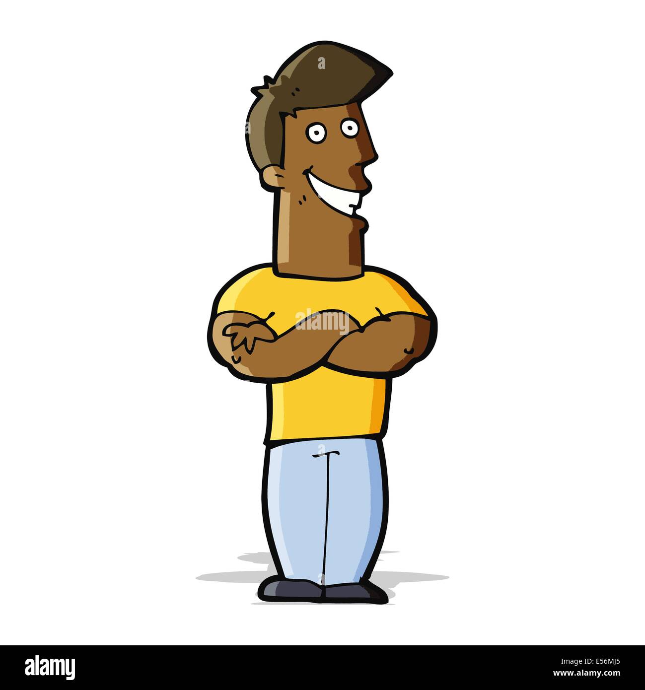 cartoon grinning man Stock Vector Image & Art - Alamy