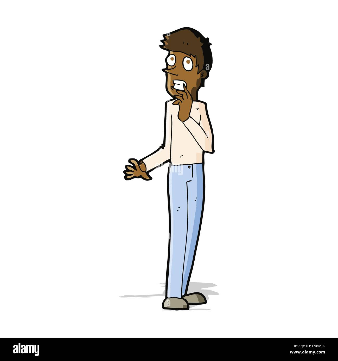cartoon worried man Stock Vector Image & Art - Alamy