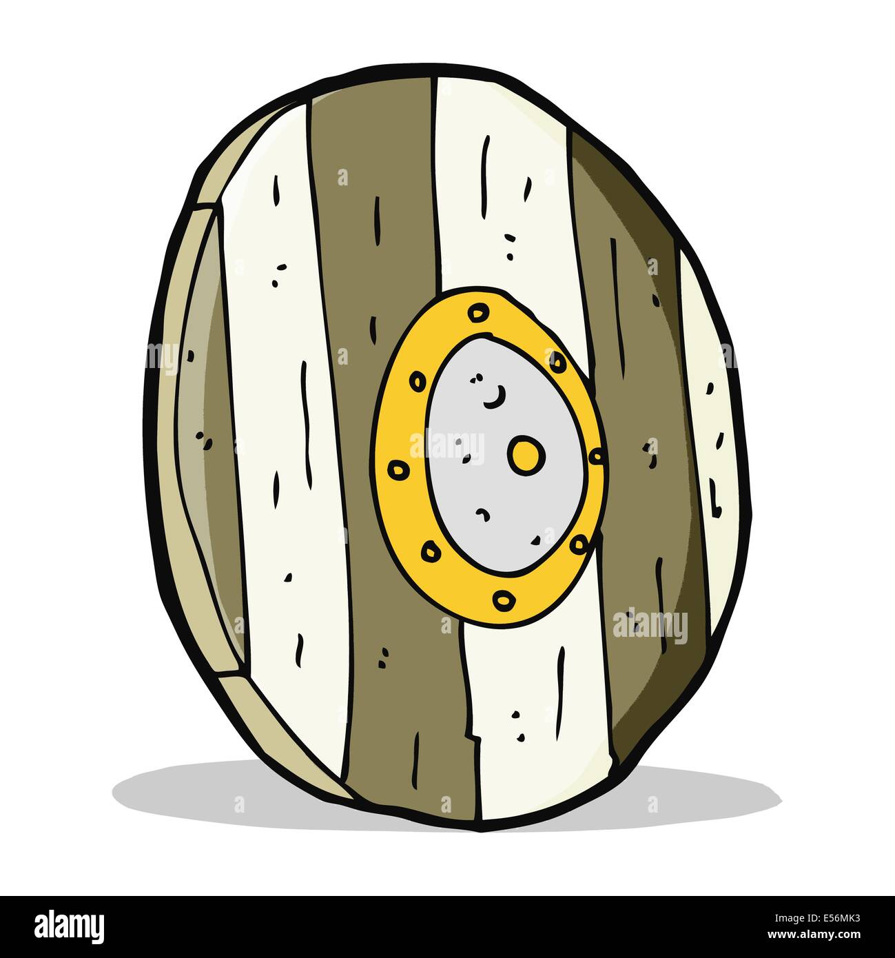 cartoon wooden shield Stock Vector Image & Art - Alamy