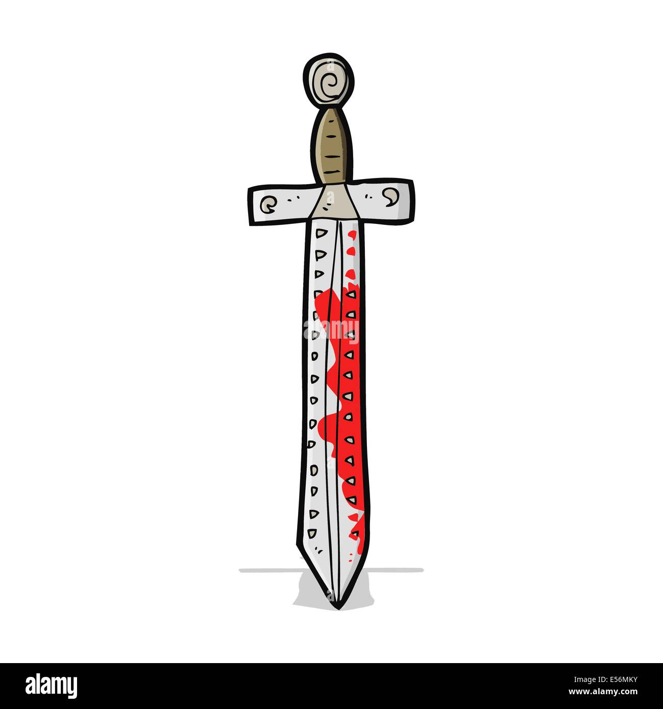Cartoon blood splattered sword hi-res stock photography and images - Alamy
