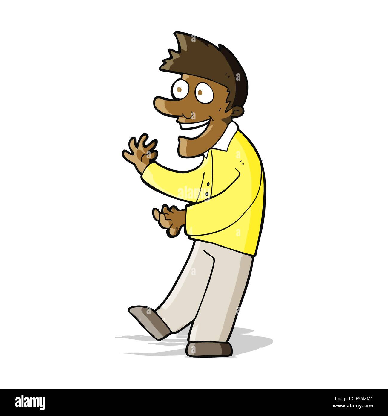 cartoon excited man Stock Vector Image & Art - Alamy
