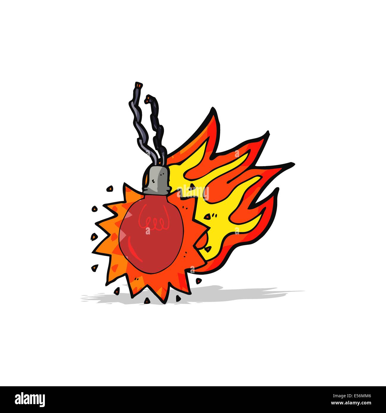 cartoon red hot light bulb Stock Vector Image & Art - Alamy