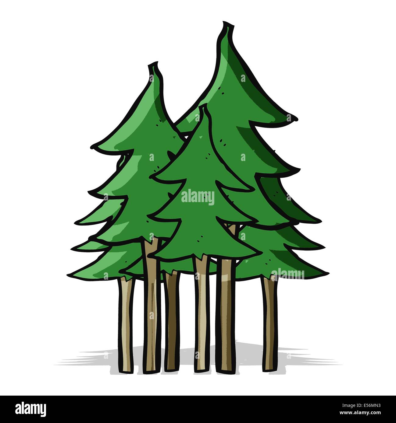 cartoon tree symbol Stock Vector Image & Art - Alamy