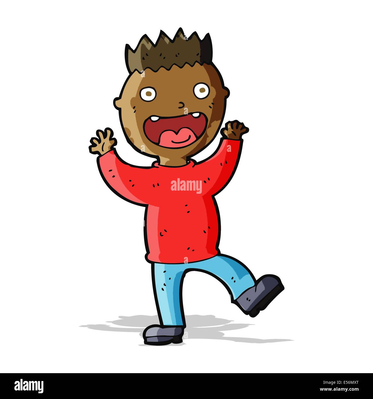 cartoon crazy happy man Stock Vector Image & Art - Alamy