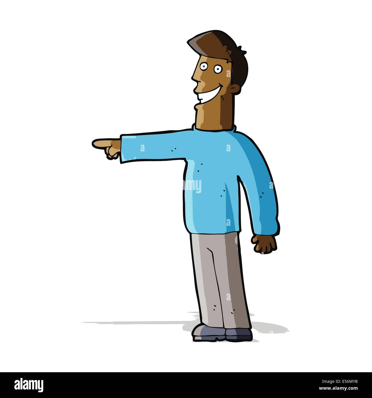 cartoon pointing man Stock Vector Image & Art - Alamy