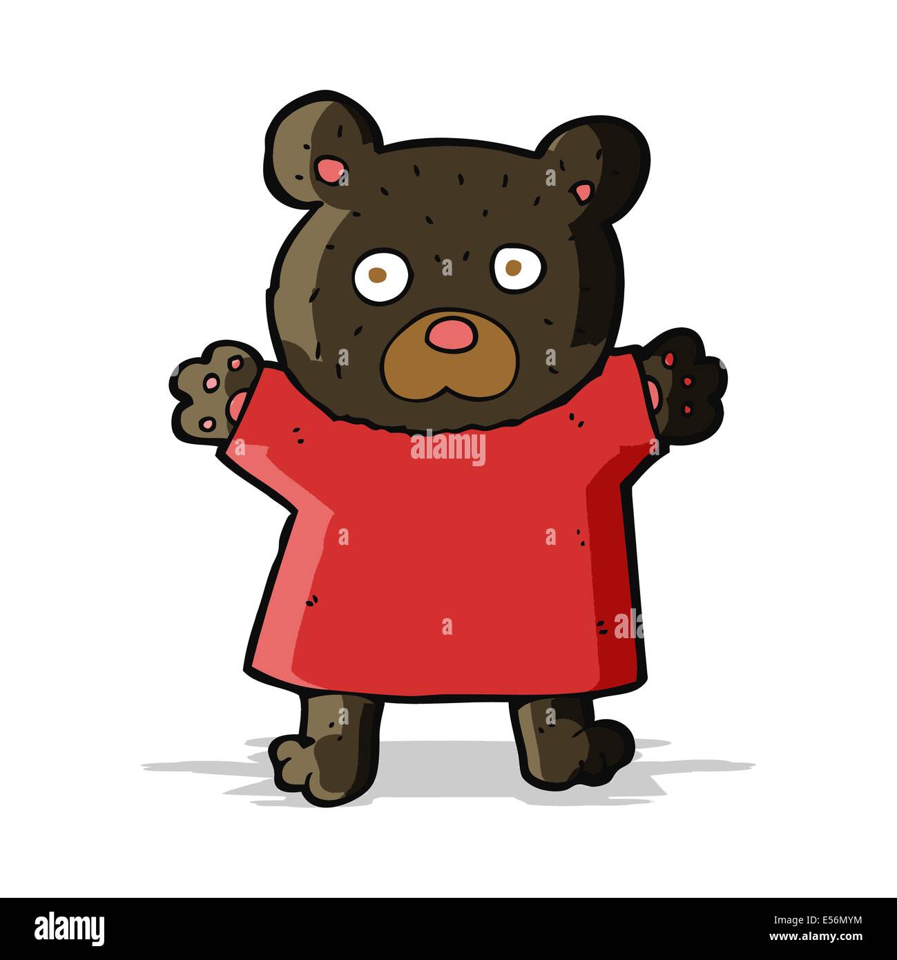 cartoon cute black bear Stock Vector Image & Art - Alamy