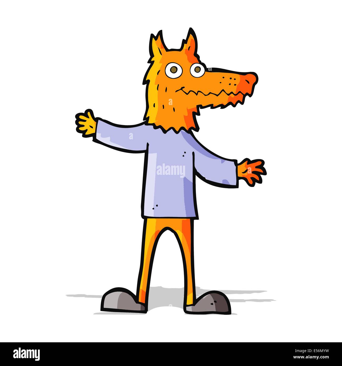 cartoon fox man Stock Vector Image & Art - Alamy