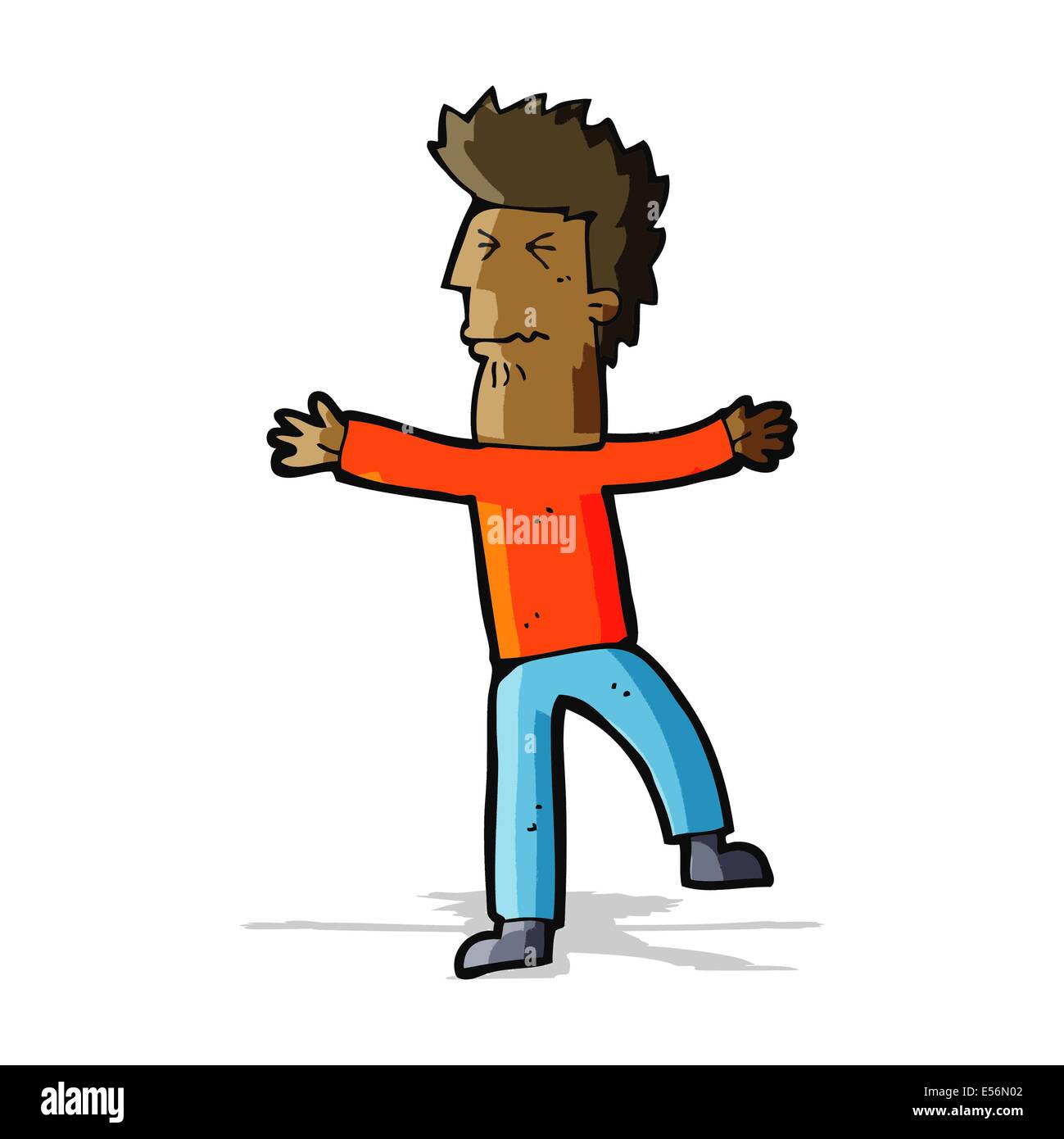 cartoon stressed man Stock Vector Image & Art - Alamy