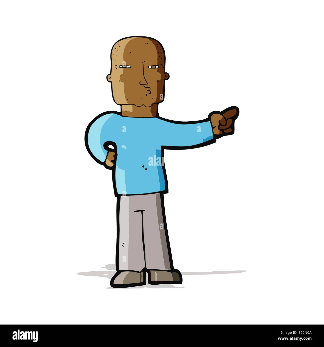 cartoon pointing man Stock Vector Image & Art - Alamy