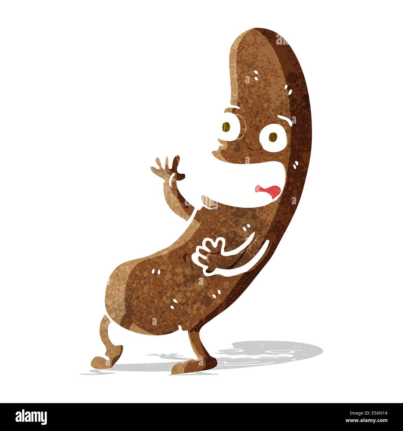 crazy cartoon sausage Stock Vector Image & Art - Alamy