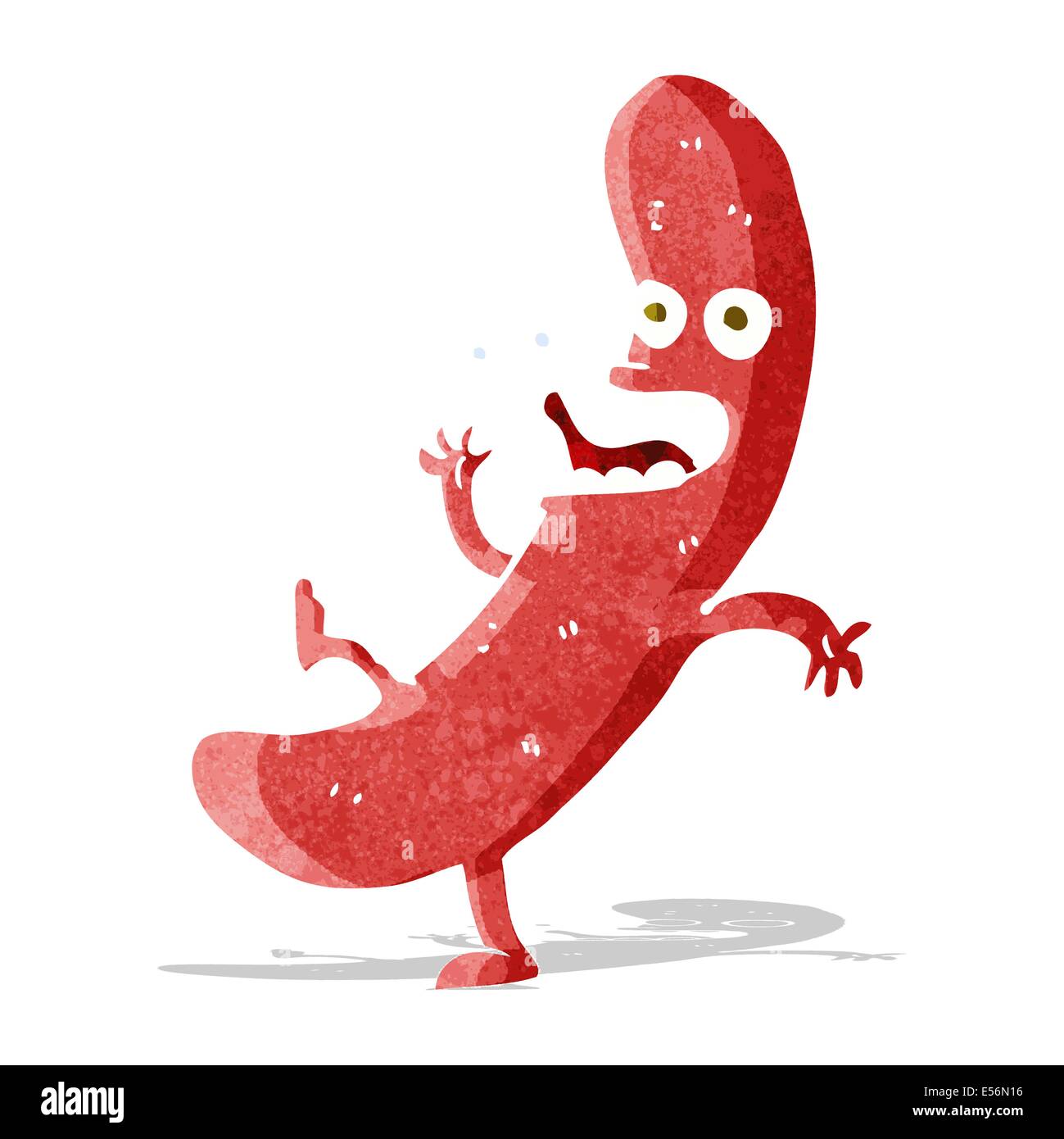 crazy cartoon sausage Stock Vector Image & Art - Alamy