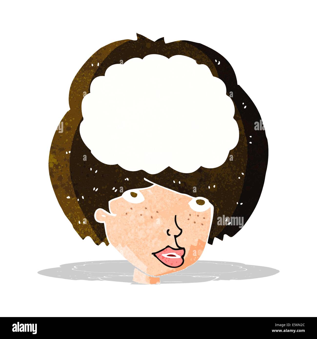 cartoon empty headed woman Stock Vector Image & Art - Alamy