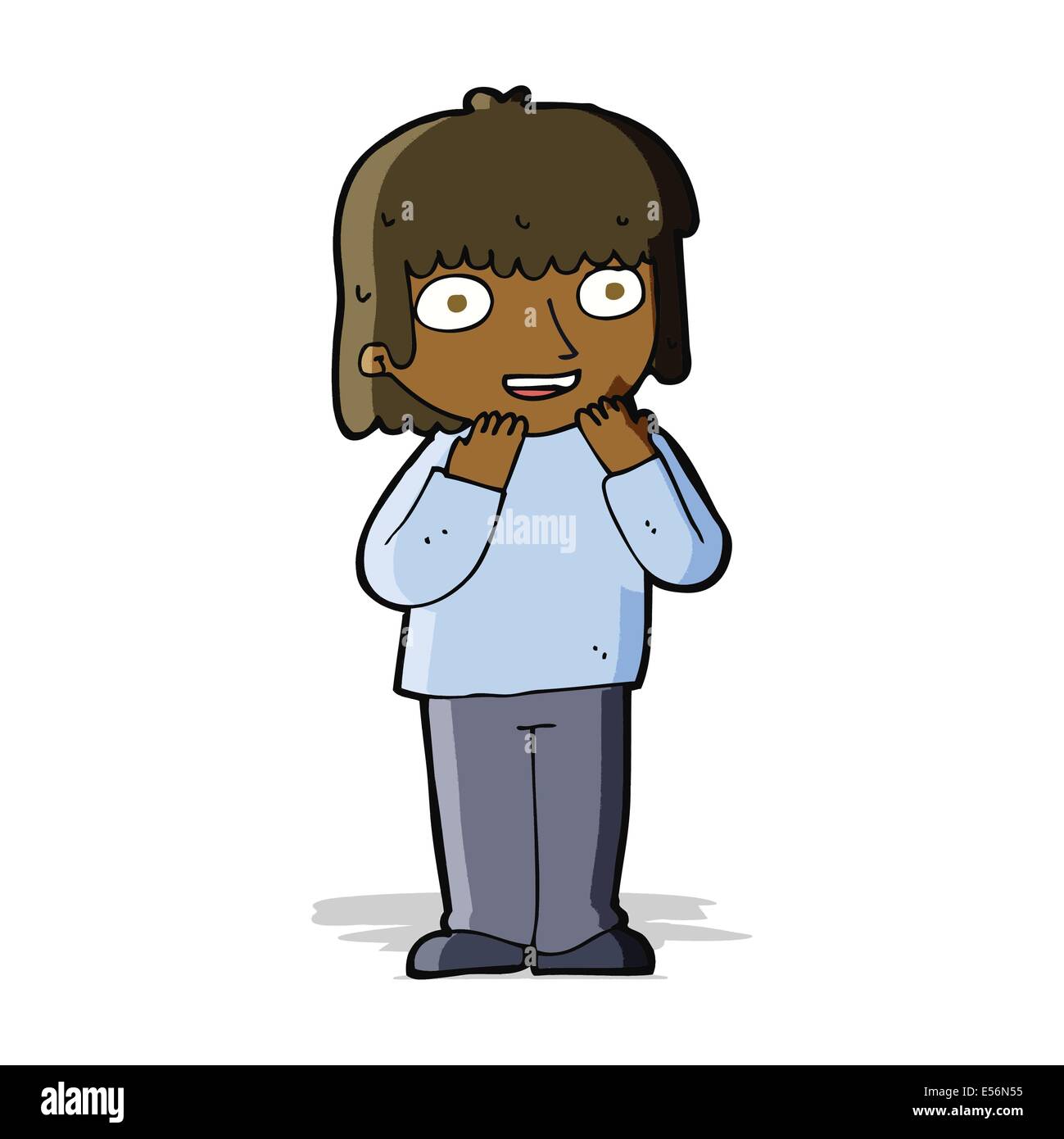 cartoon excited person Stock Vector Image & Art - Alamy