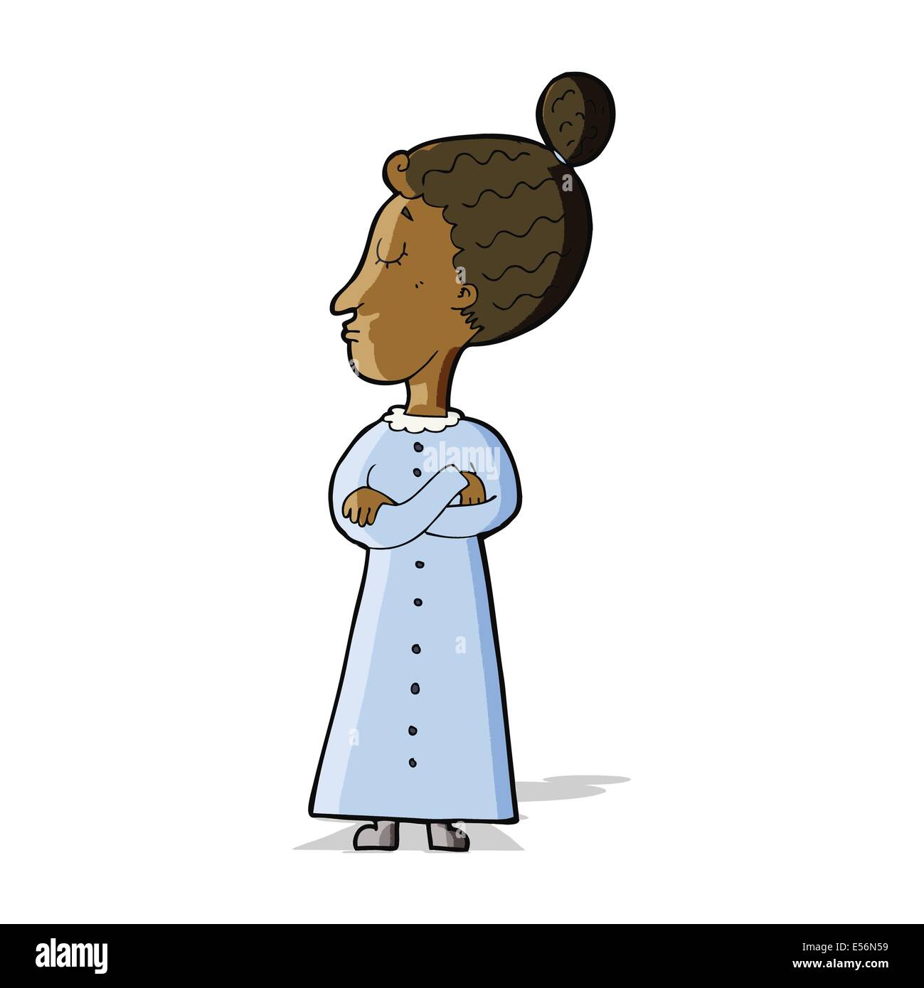 cartoon strict victorian teacher Stock Vector Image & Art - Alamy