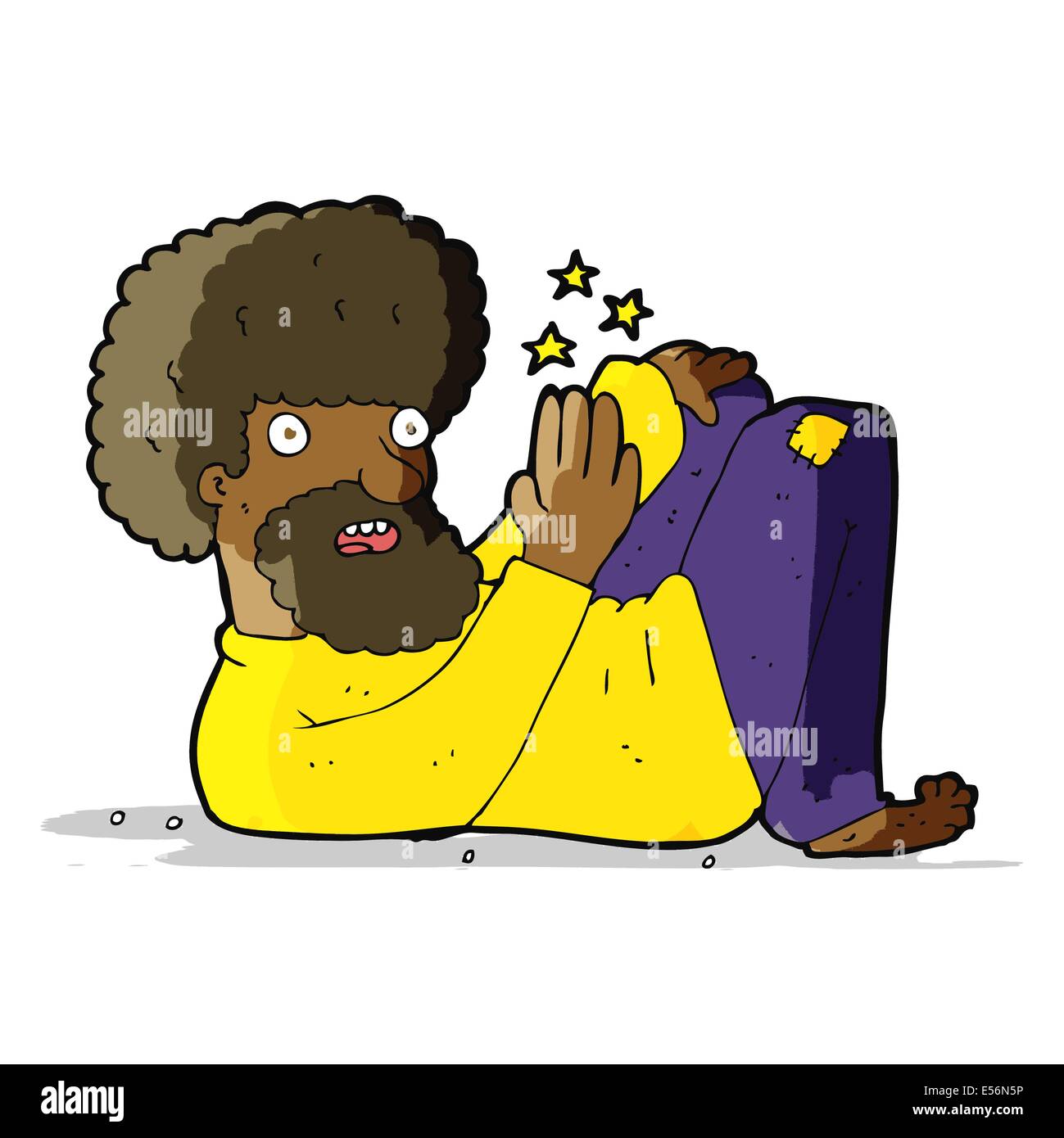 Cartoon hippie man hi-res stock photography and images - Alamy