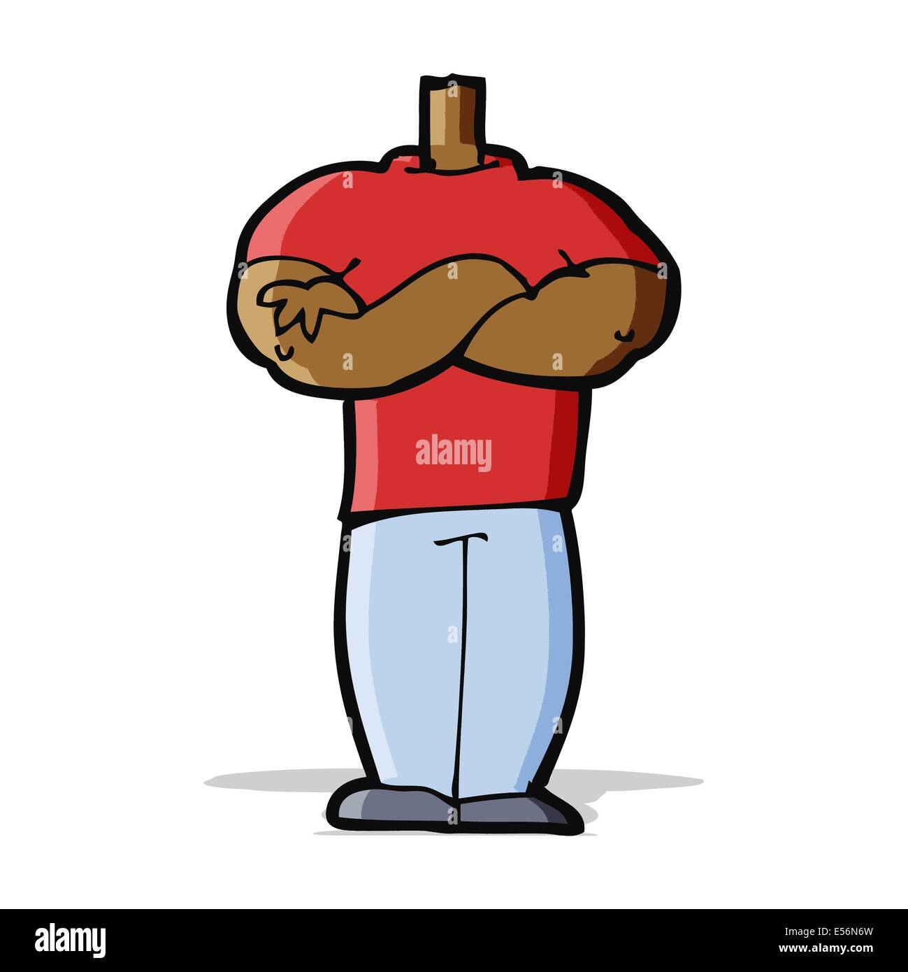cartoon body with folded arms (mix and match cartoons or add own photos ...