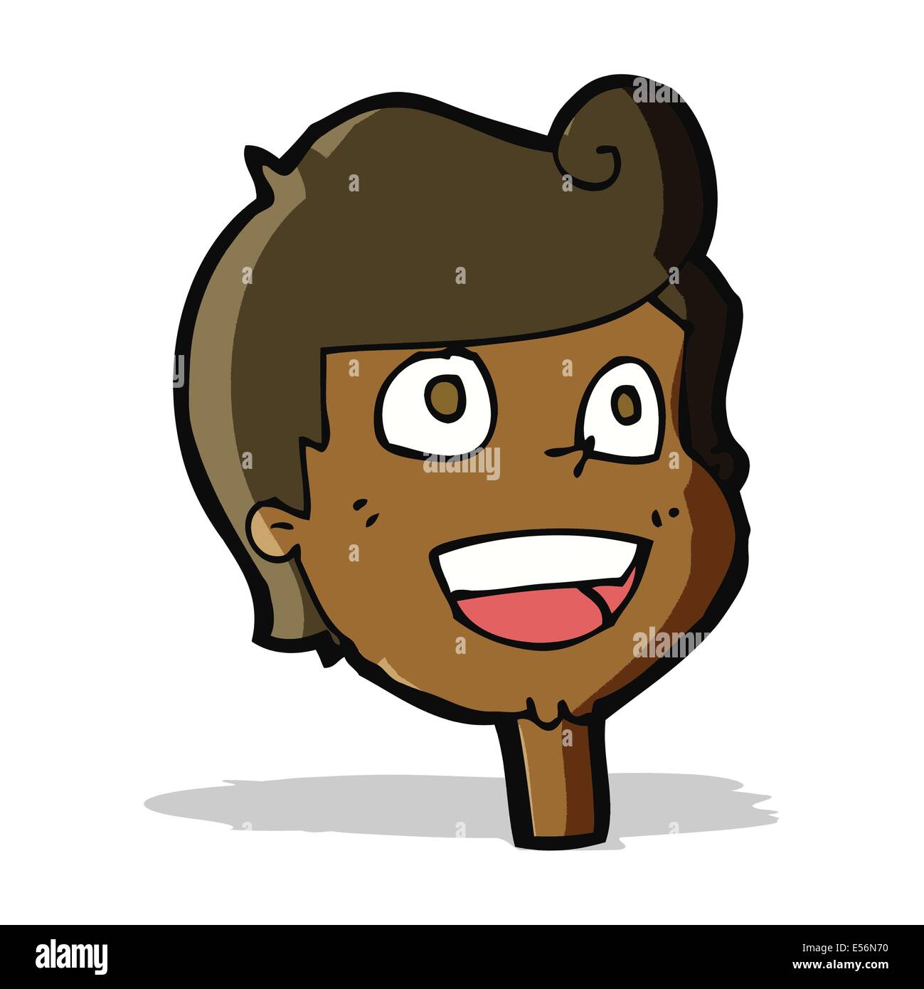 cartoon happy face Stock Vector Image & Art - Alamy