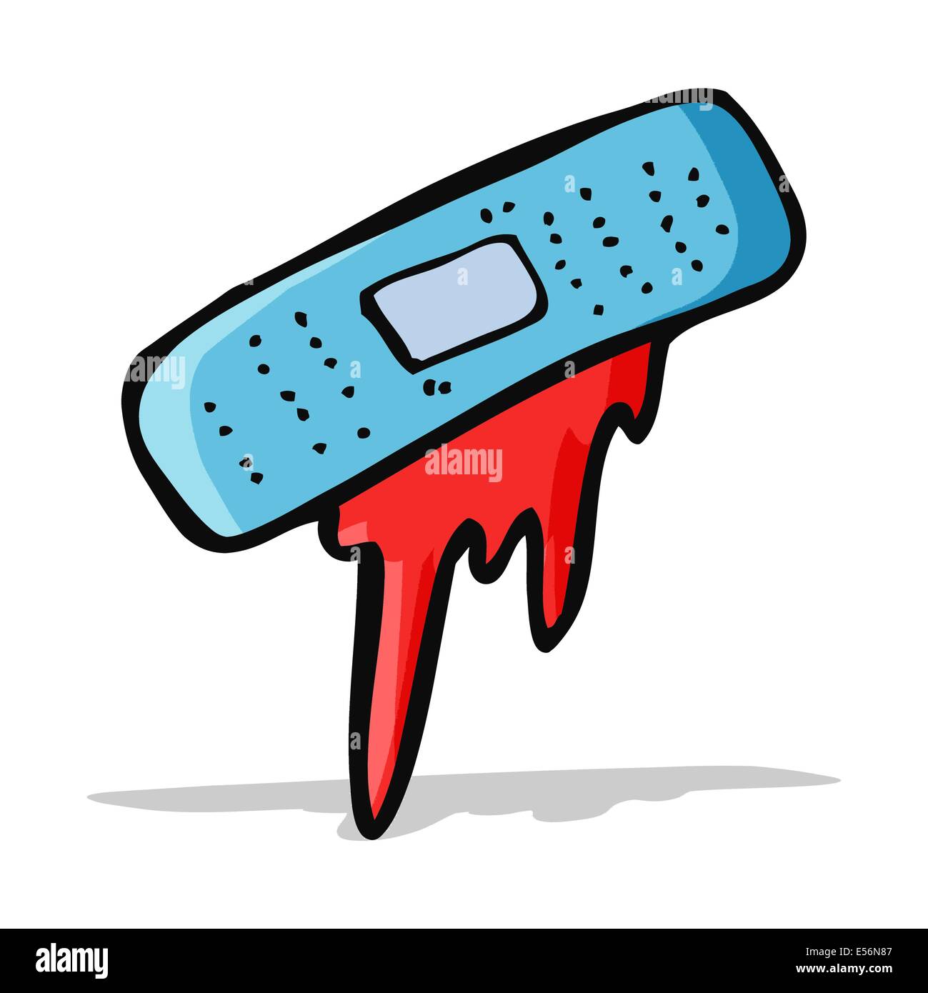 cartoon bloody plaster Stock Vector Image & Art - Alamy