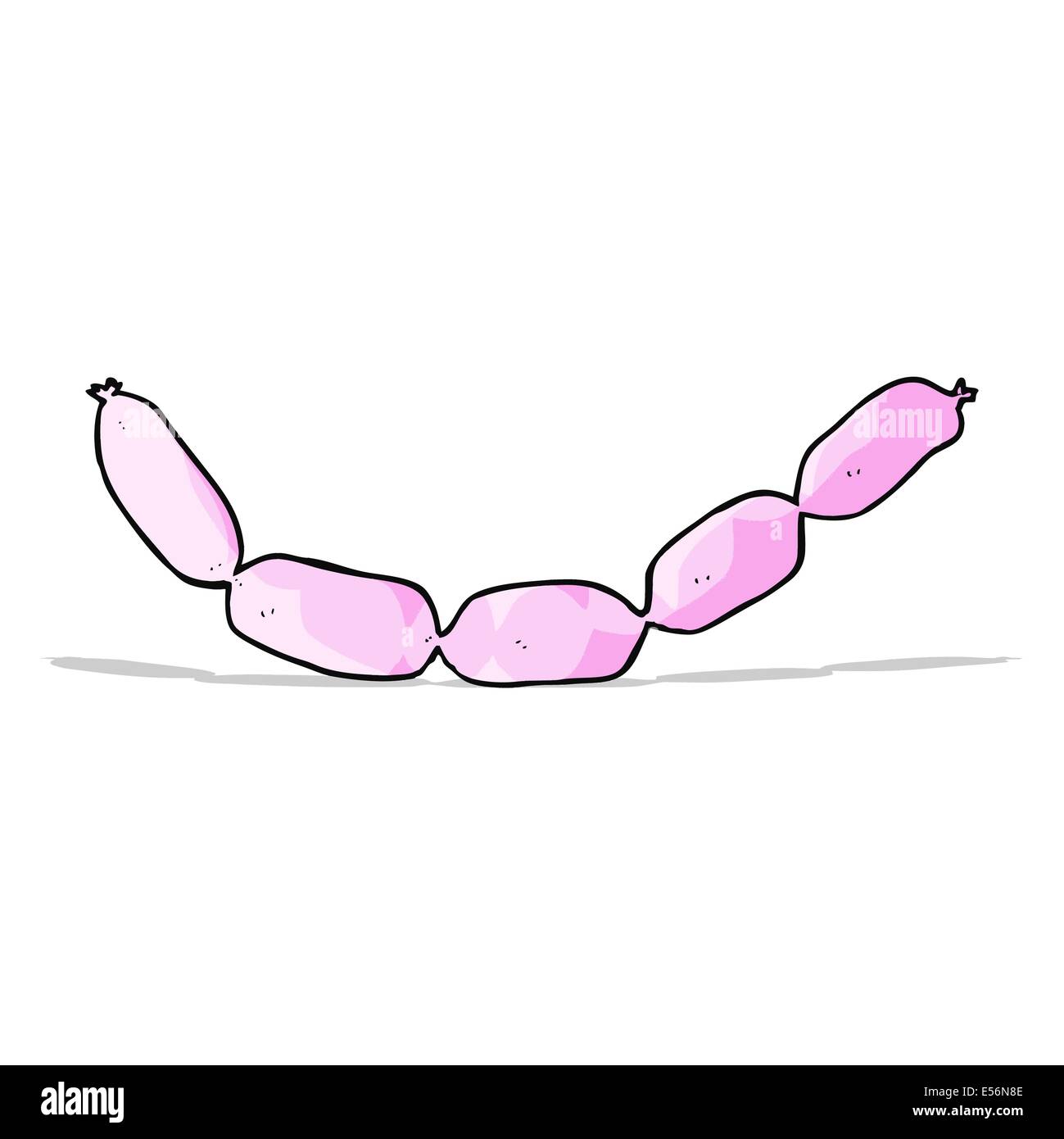 cartoon string of sausages Stock Vector Image & Art - Alamy