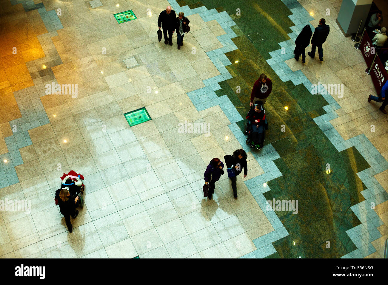 Shoppers in a shopping mall in Plymouth Devon UK Stock Photo - Alamy
