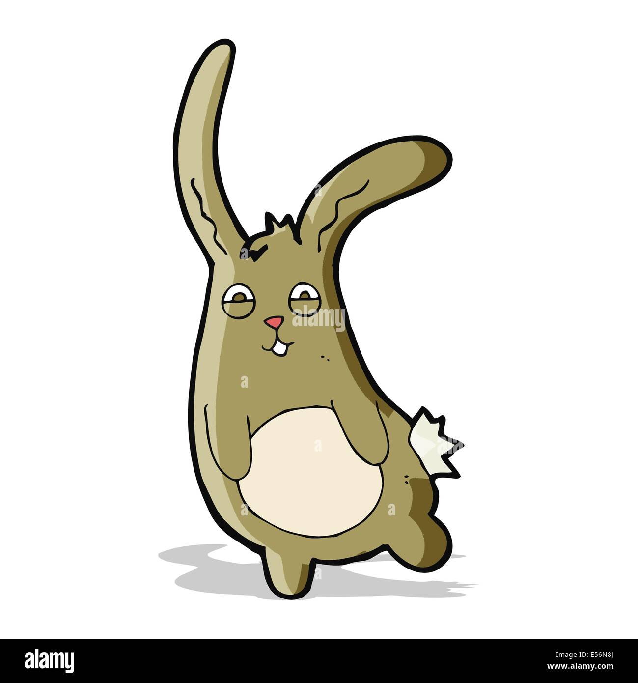 funny cartoon rabbit Stock Vector Image & Art - Alamy