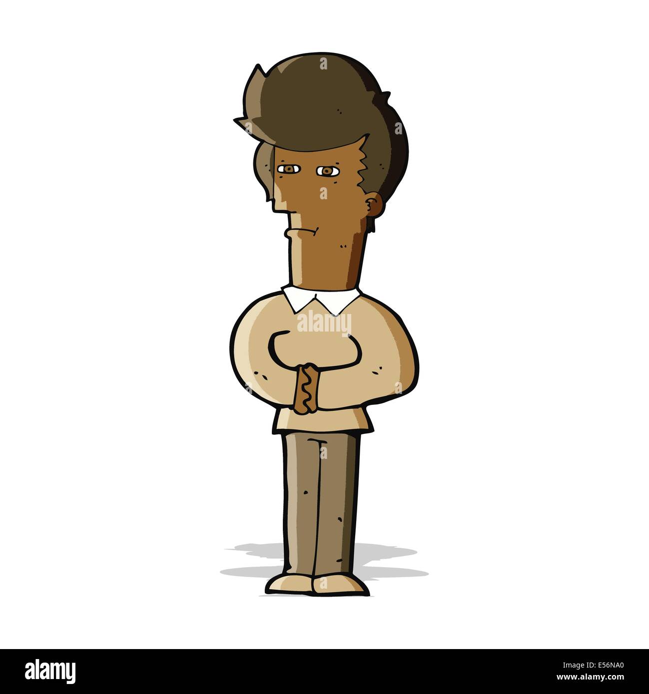 cartoon man narrowing his eyes Stock Vector Image & Art - Alamy