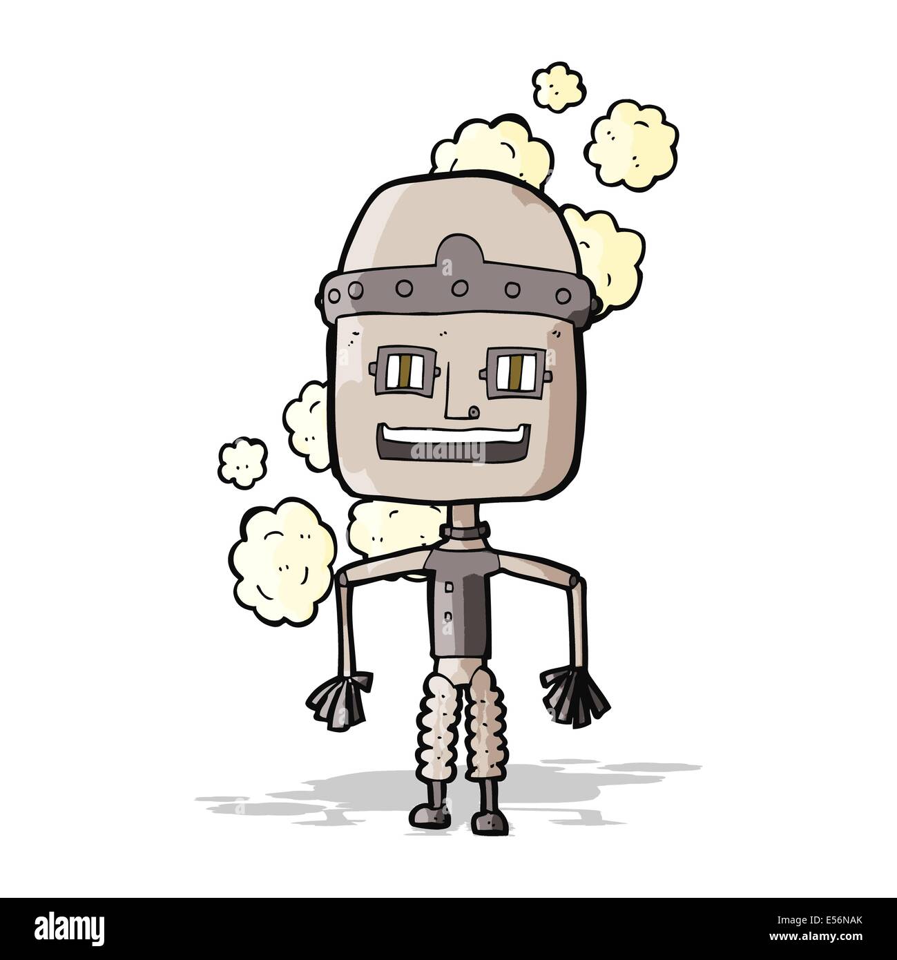 Cartoon old robot Cut Out Stock Images & Pictures - Alamy