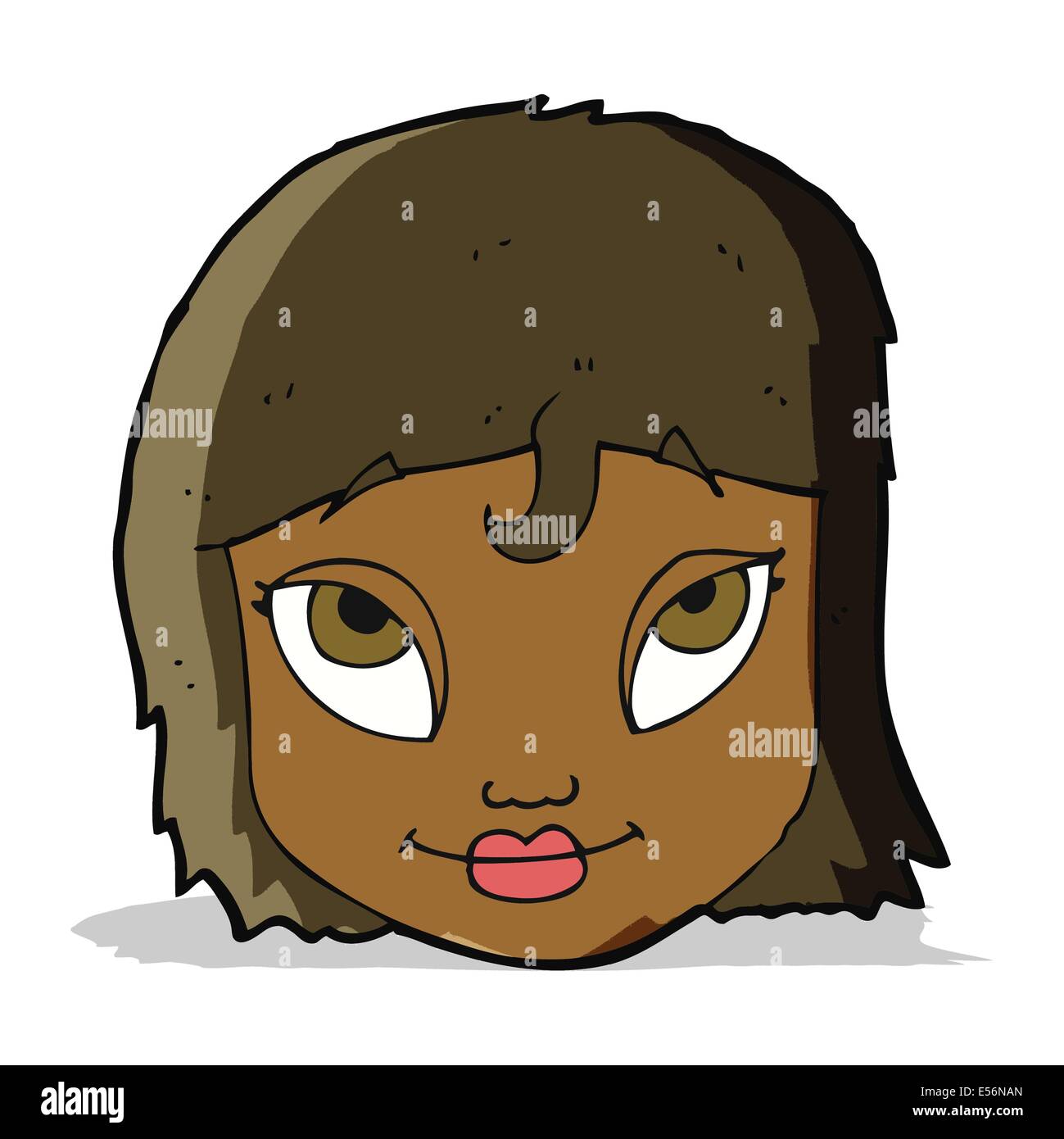 cartoon woman smiling Stock Vector Image & Art - Alamy