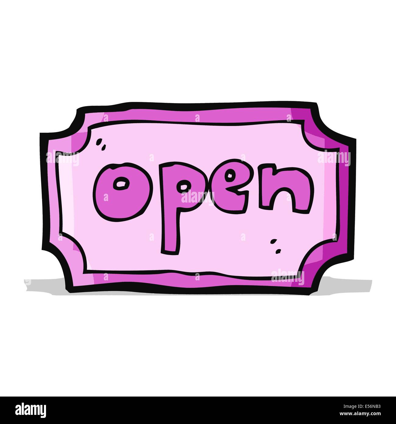 cartoon open sign Stock Vector Image & Art - Alamy