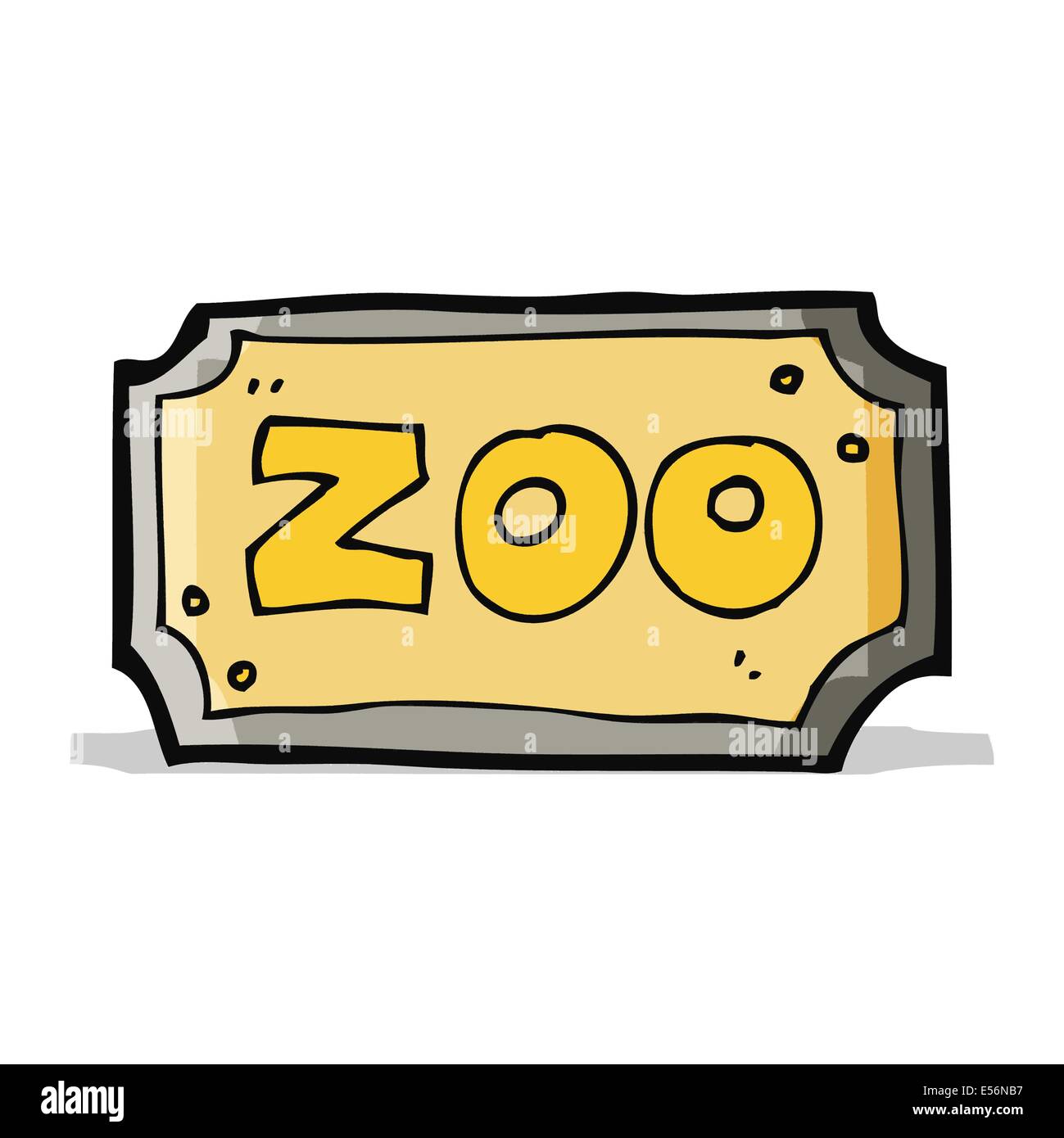 cartoon zoo sign Stock Vector Image & Art - Alamy