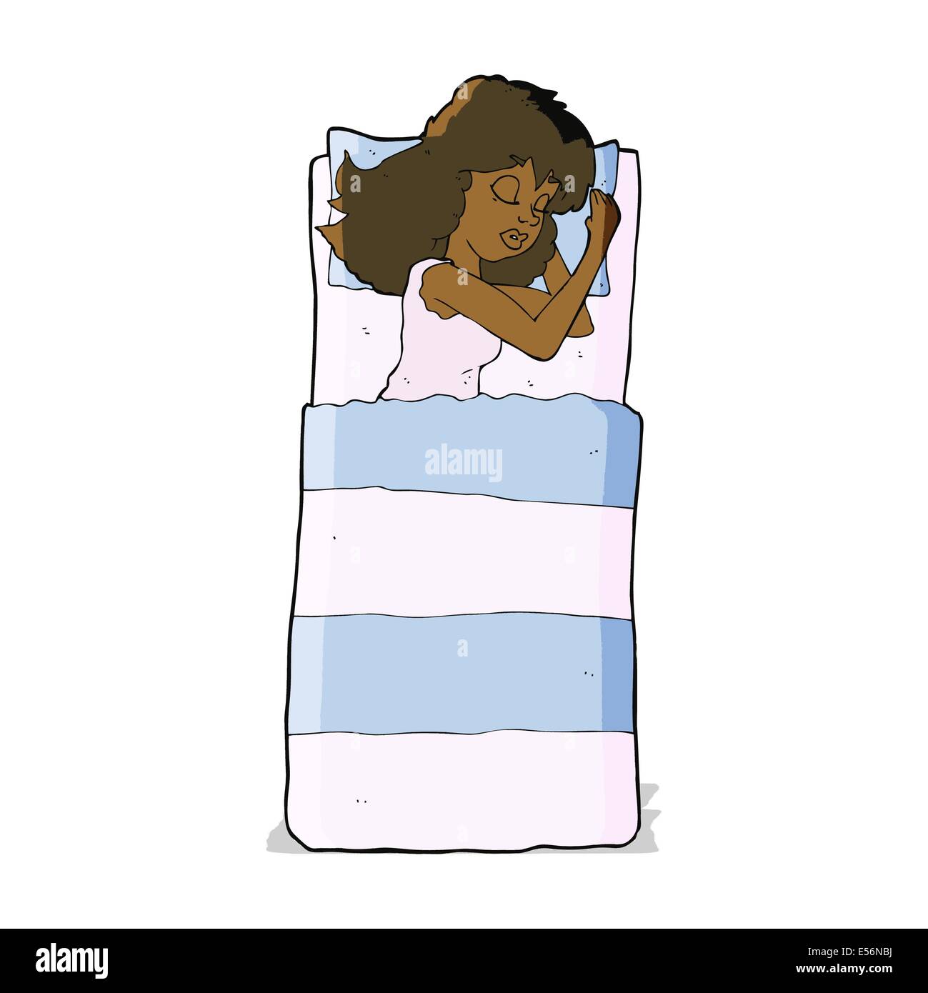 cartoon sleeping woman Stock Vector Image & Art - Alamy