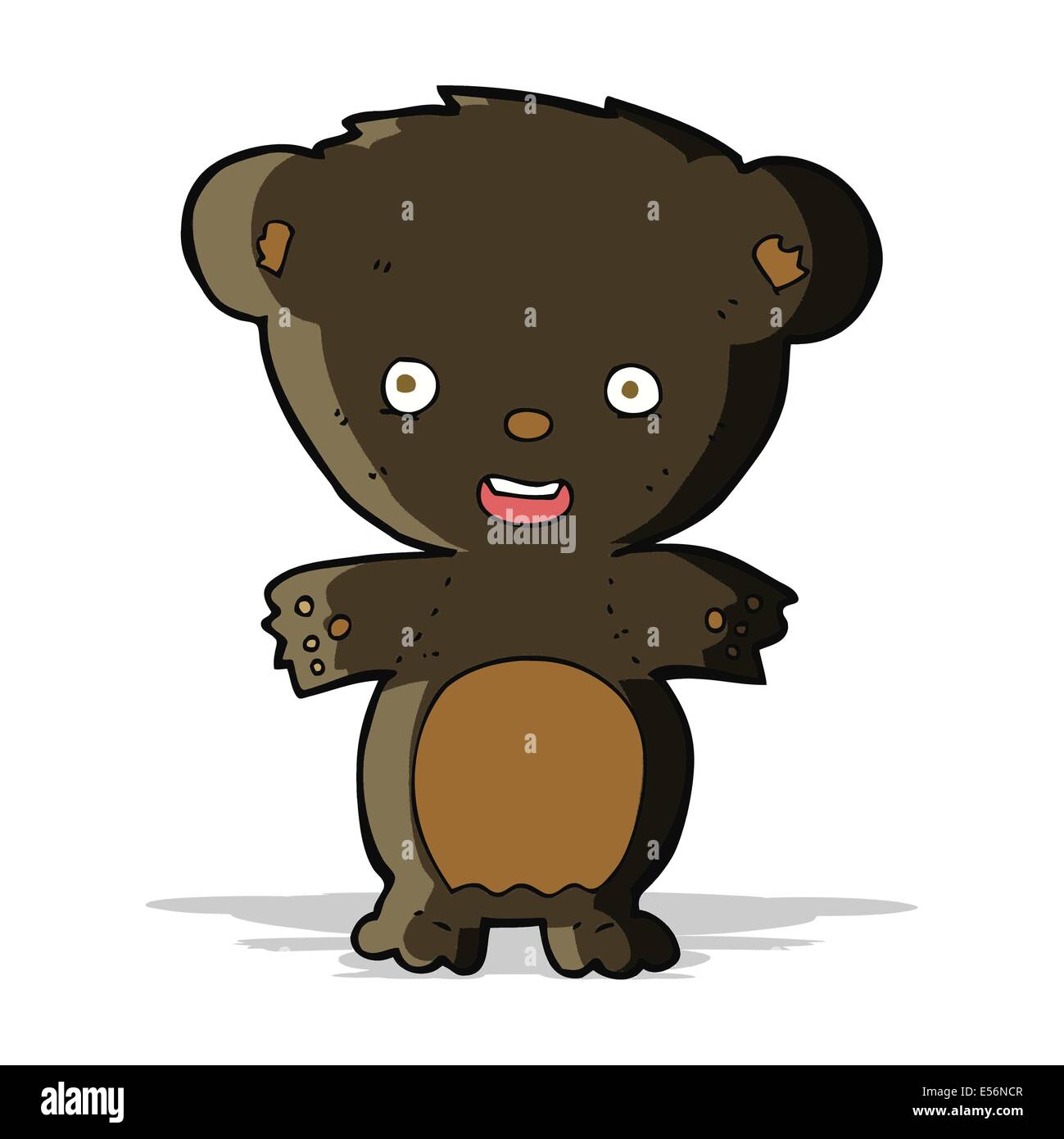 cartoon black bear Stock Vector Image & Art - Alamy