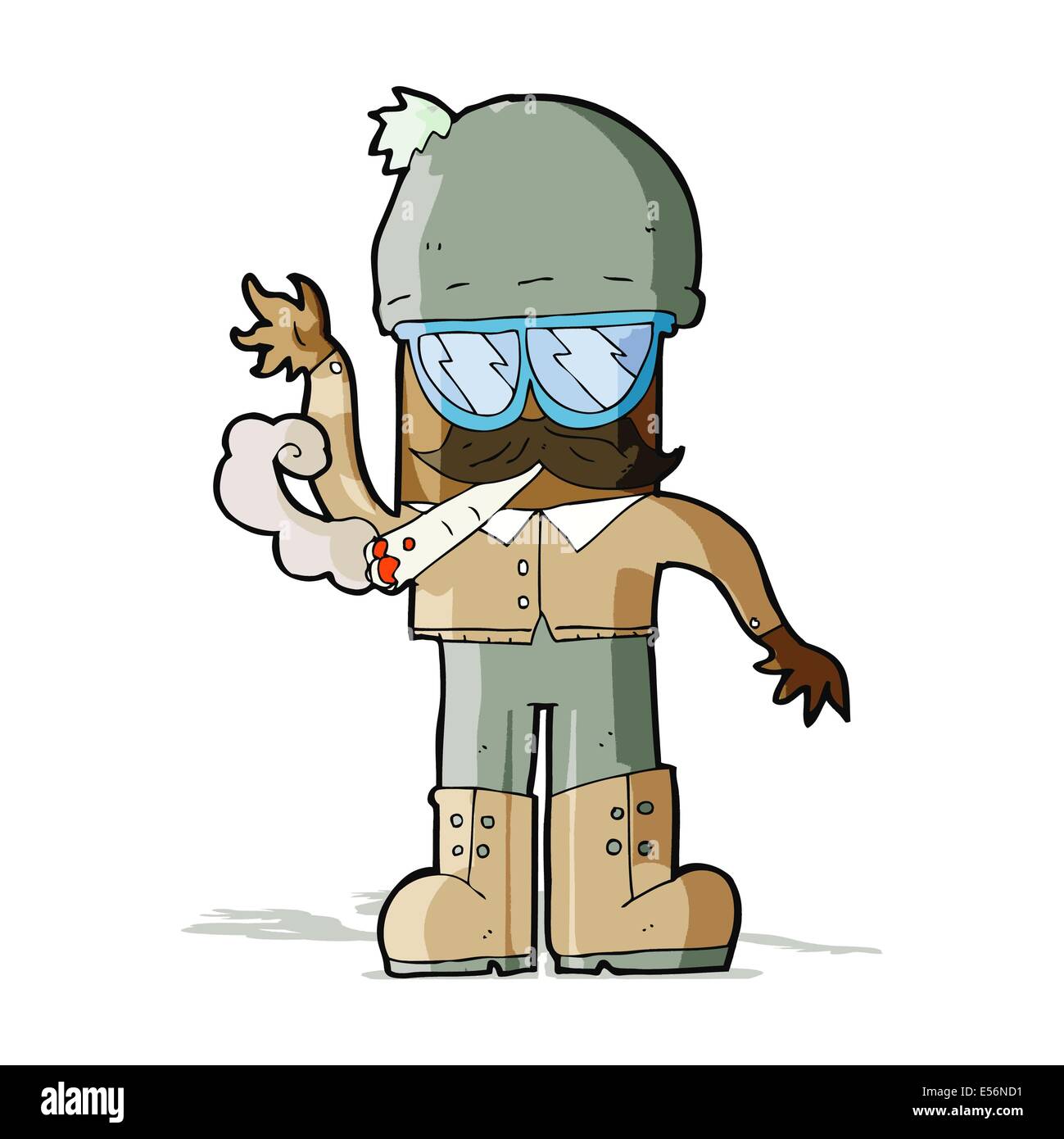 cartoon man smoking pot Stock Vector Image & Art - Alamy