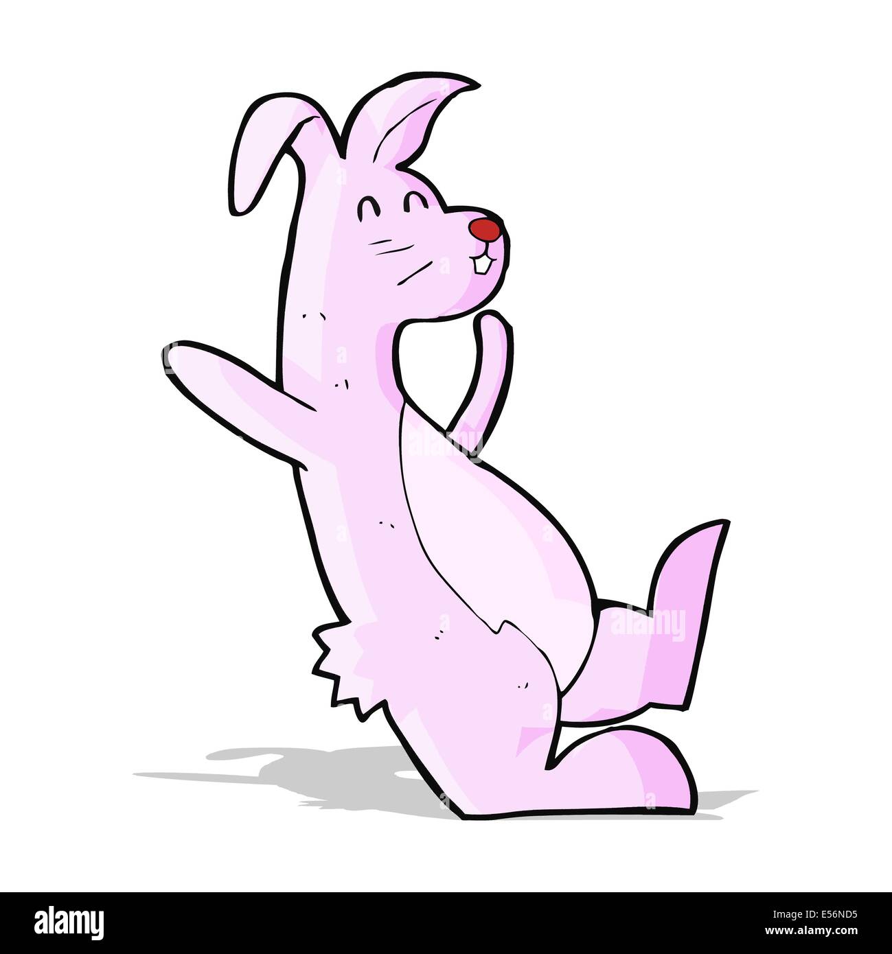 cartoon pink bunny Stock Vector Image & Art - Alamy