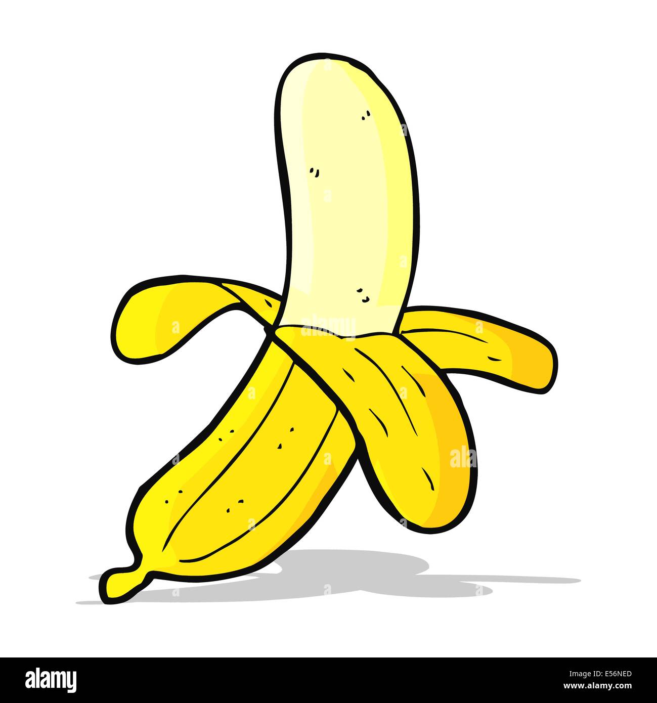 Peeled Banana Stock Vector Images - Alamy