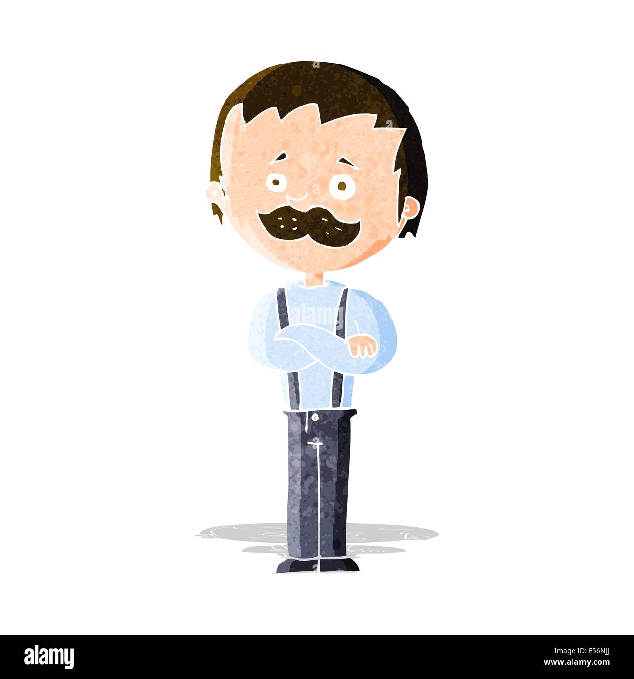 cartoon man with mustache Stock Vector Image & Art - Alamy