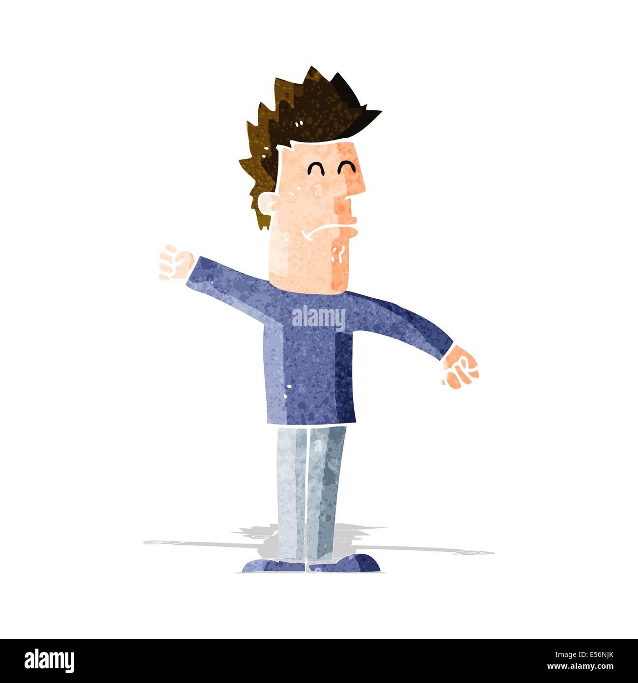 cartoon stressed man Stock Vector Image & Art - Alamy