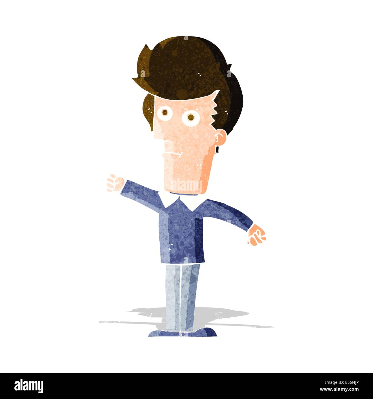 cartoon man punching Stock Vector Image & Art - Alamy