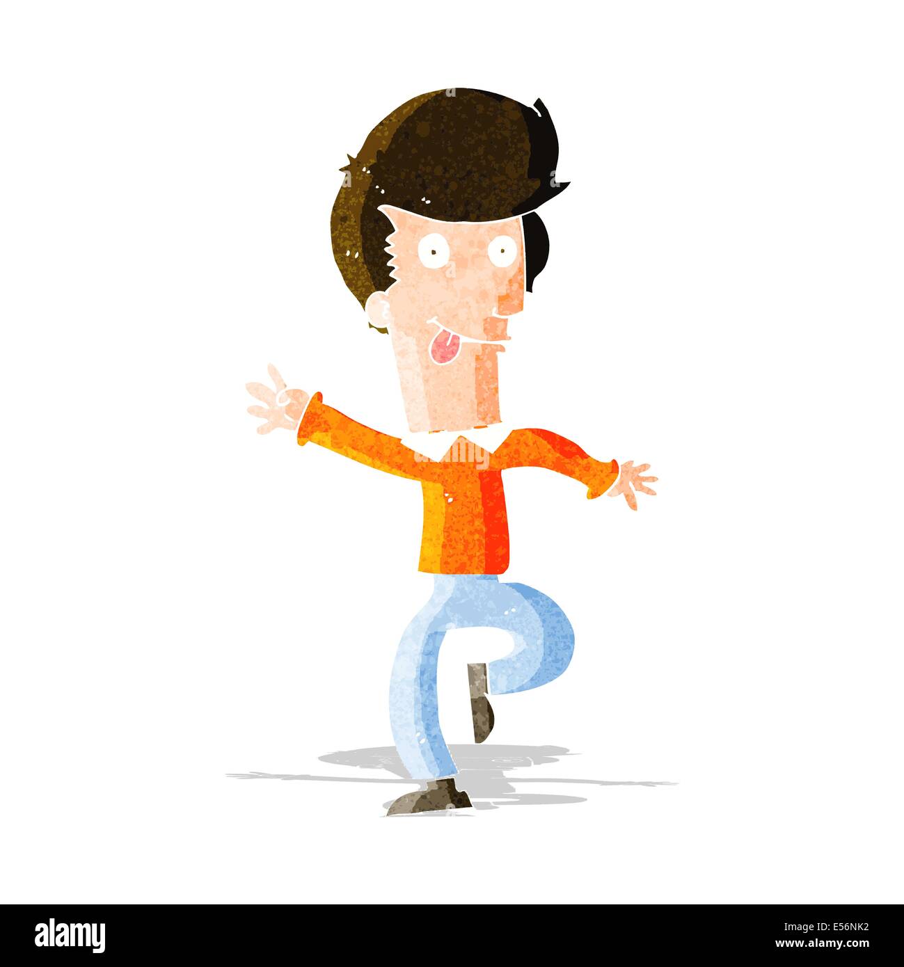 cartoon man dancing Stock Vector Image & Art - Alamy